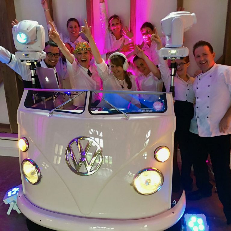 Hire this awesome Split Screen Campervan VW DJ Booth DJ Brian Mole